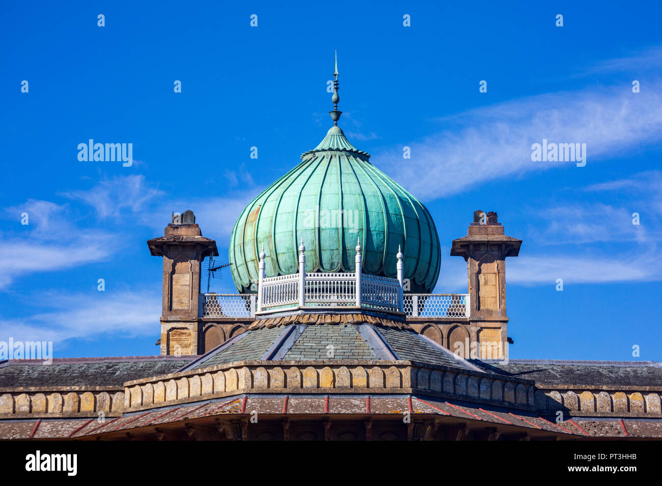The Onion dome of Sezincote House, an Indian Mogul Palace in ...