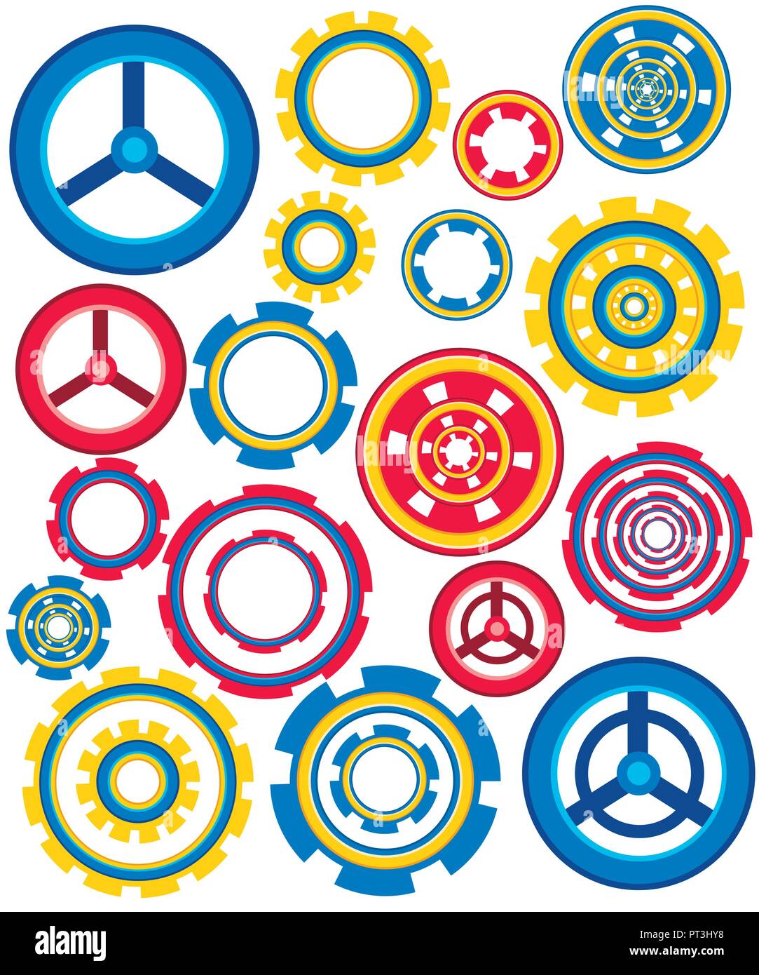 Gearing mechanism Stock Vector Images - Alamy