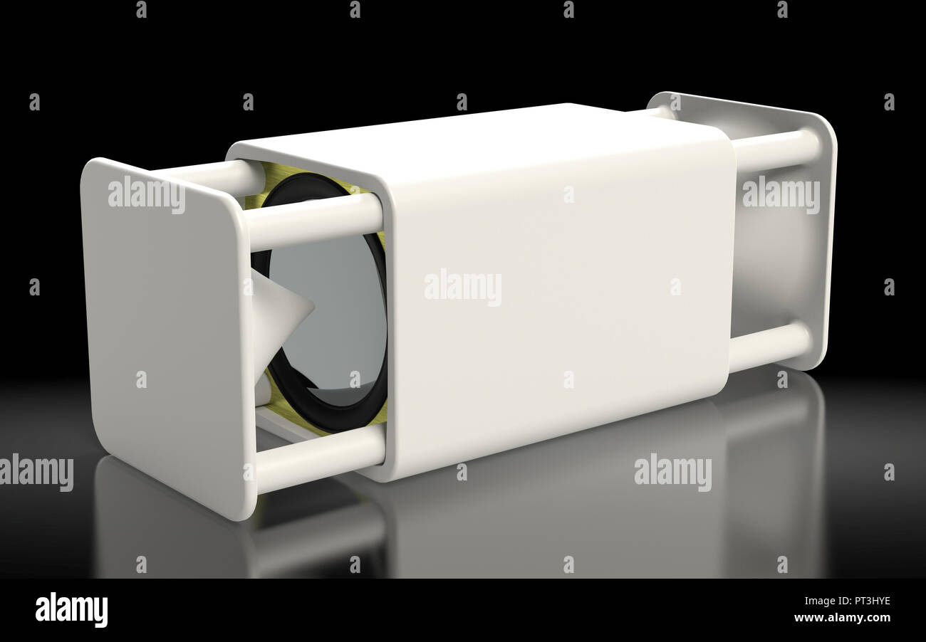 New concept of portable speaker. 3D rendering Stock Photo - Alamy