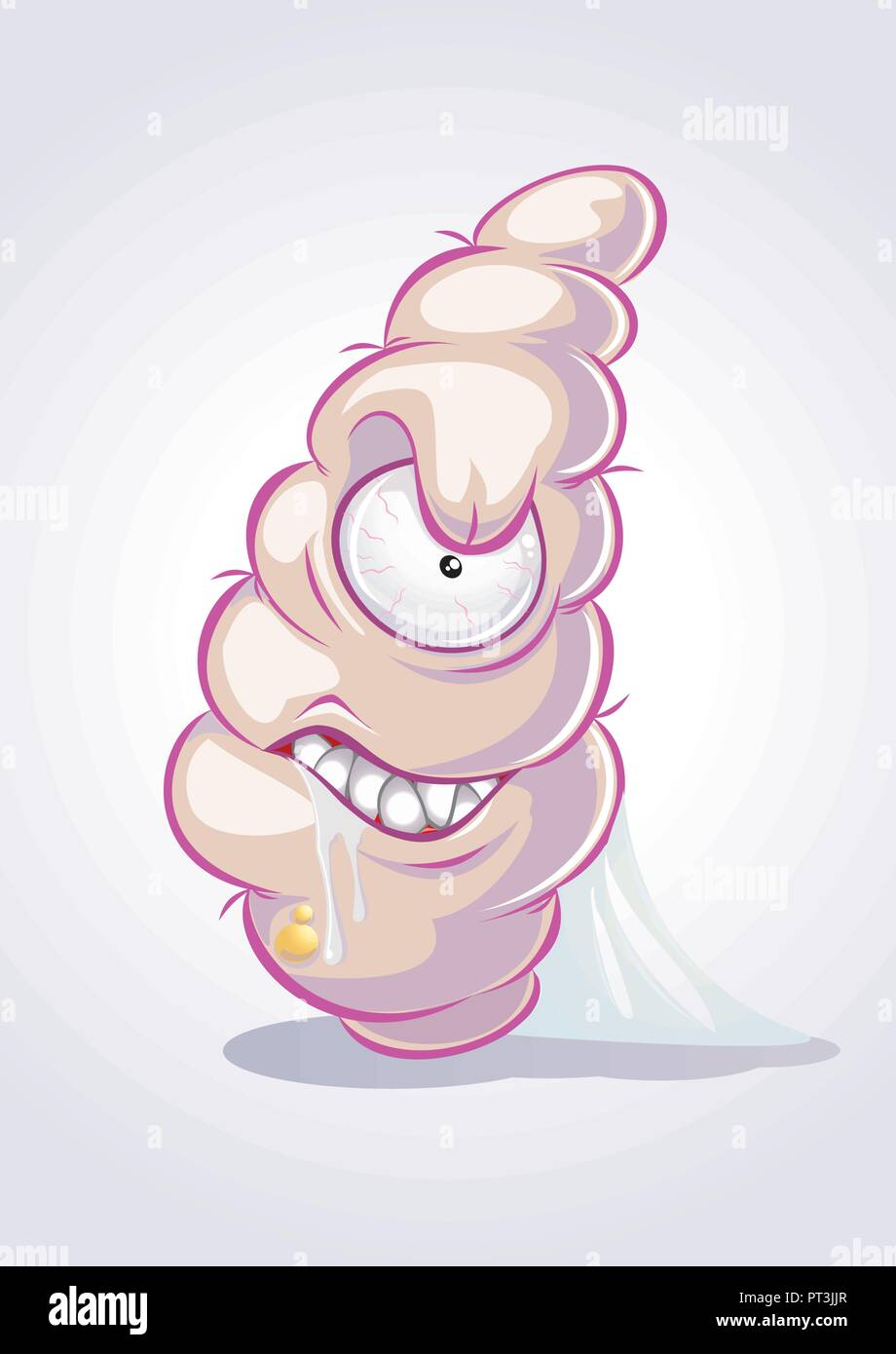 A disgusting fly larva based monster Stock Vector Image & Art - Alamy