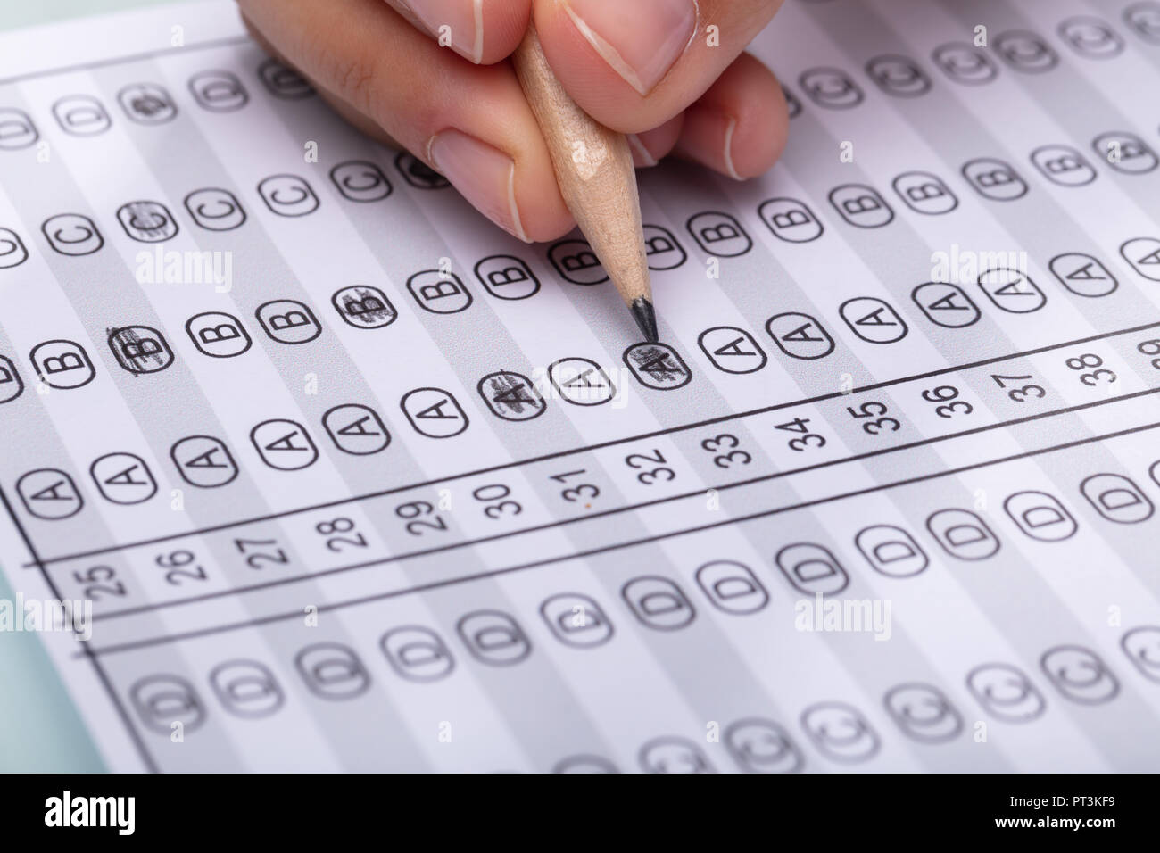 Multiple choice exam paper hi-res stock photography and images - Alamy