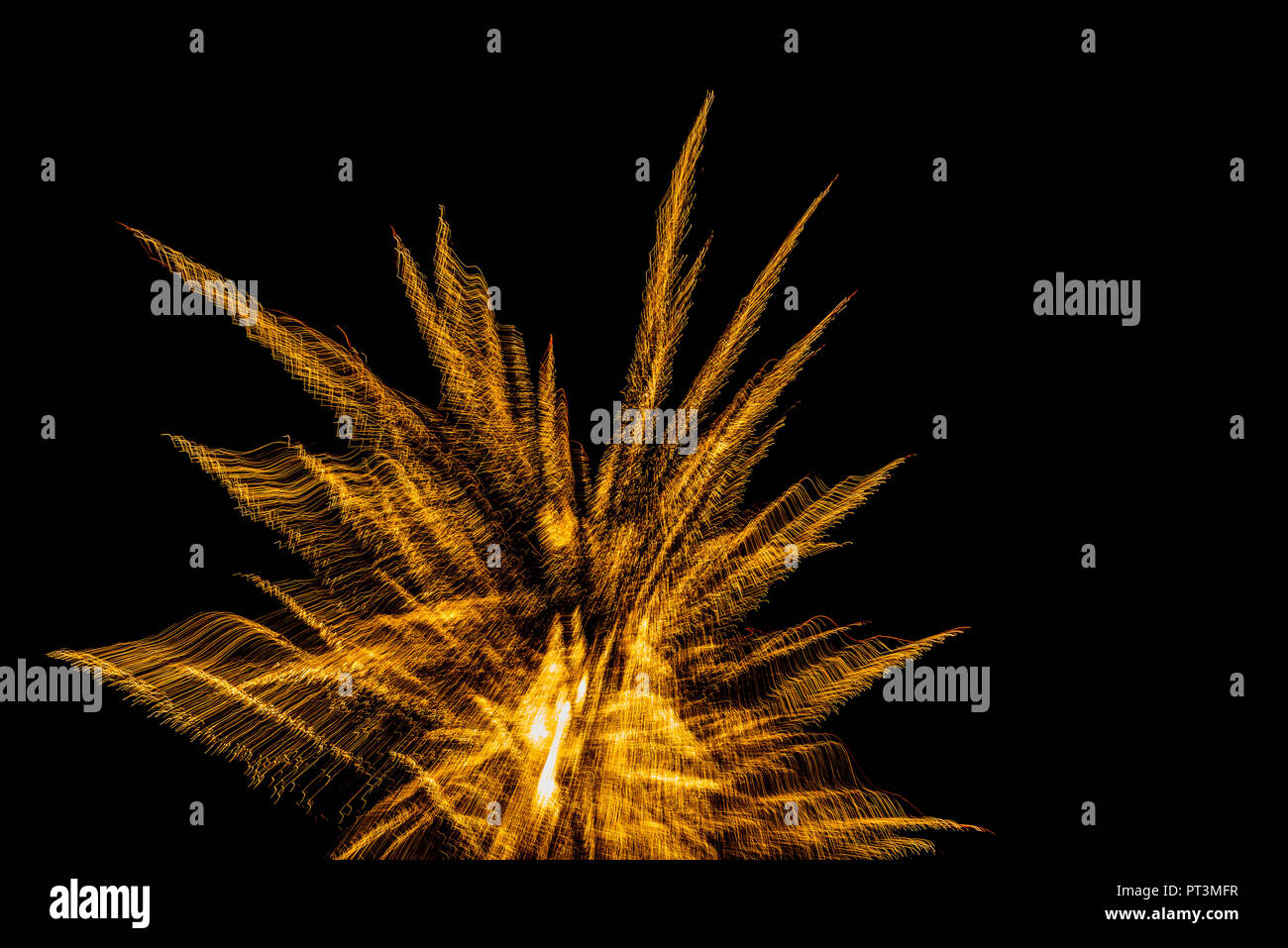 Vibrant fireworks light glowing patterns hi-res stock photography and ...