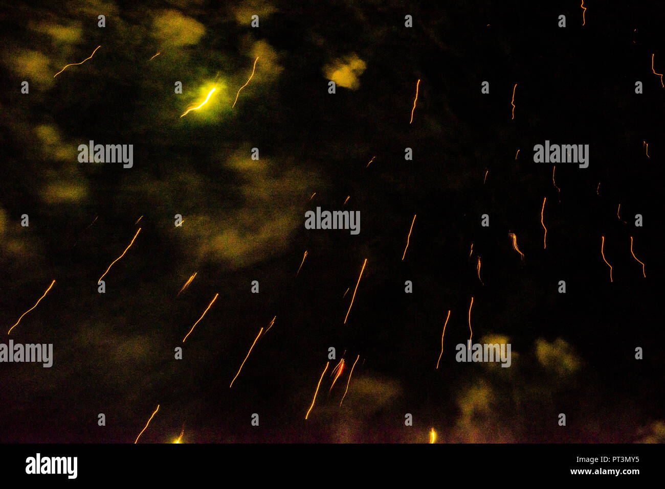 Vibrant fireworks light glowing patterns hi-res stock photography and ...