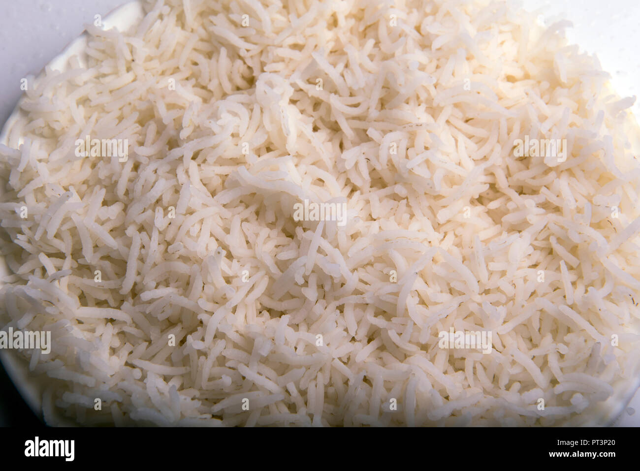 Indian Long Grain Steam Basmati Rice at Mumbai India Stock Photo - Alamy