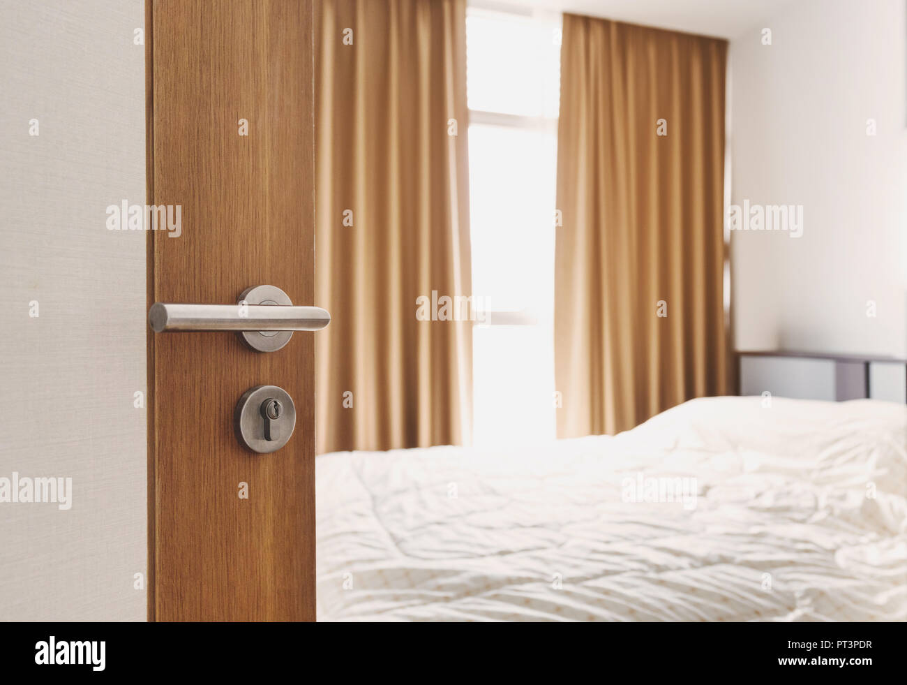 Entering residence hi-res stock photography and images - Alamy