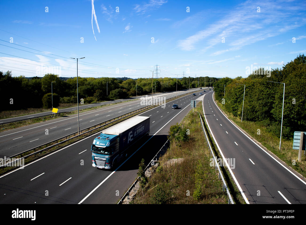 motorway at junction 12, road run between London and Wales and is the ...