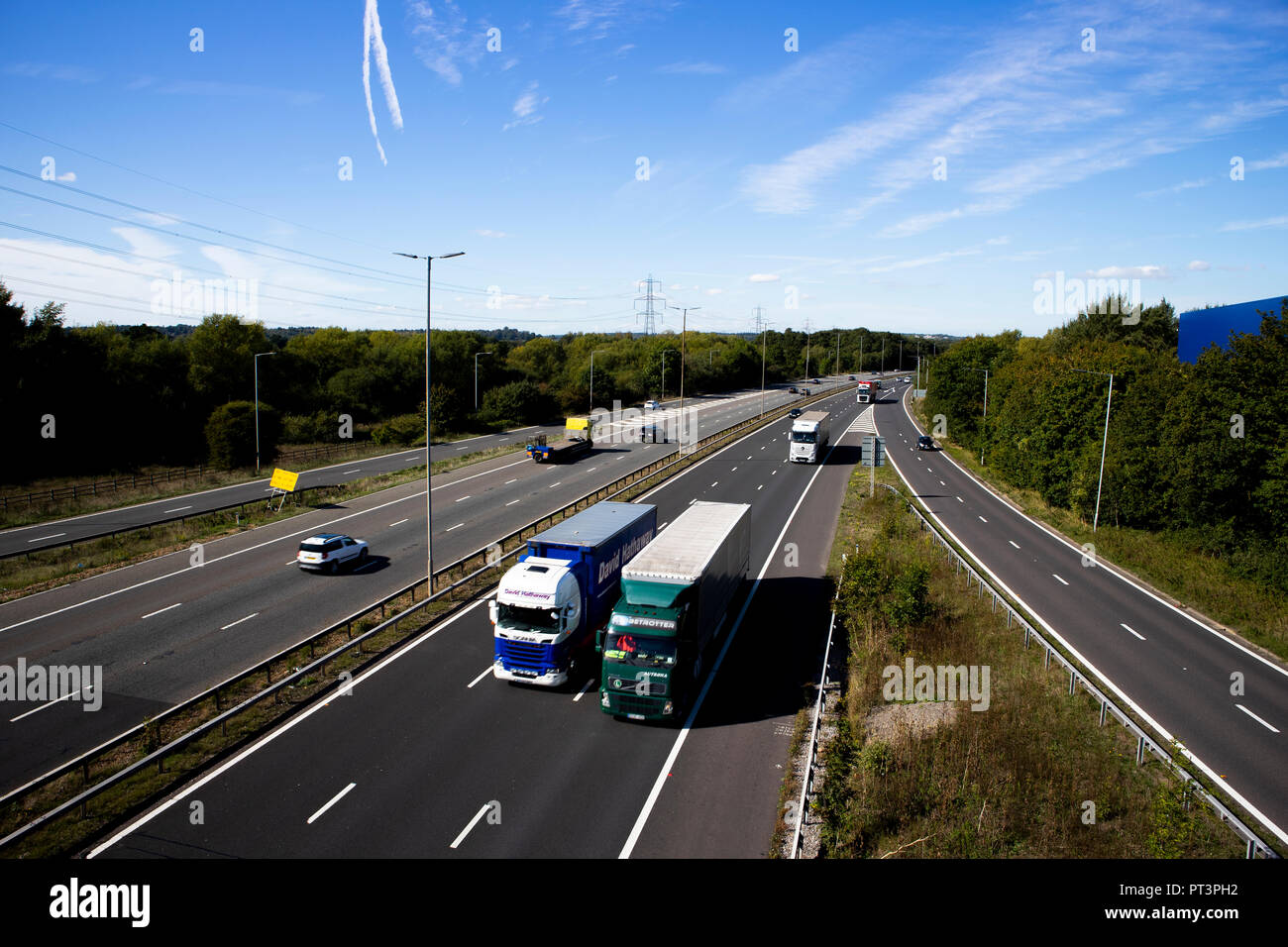 motorway at junction 12, road run between London and Wales and is the ...
