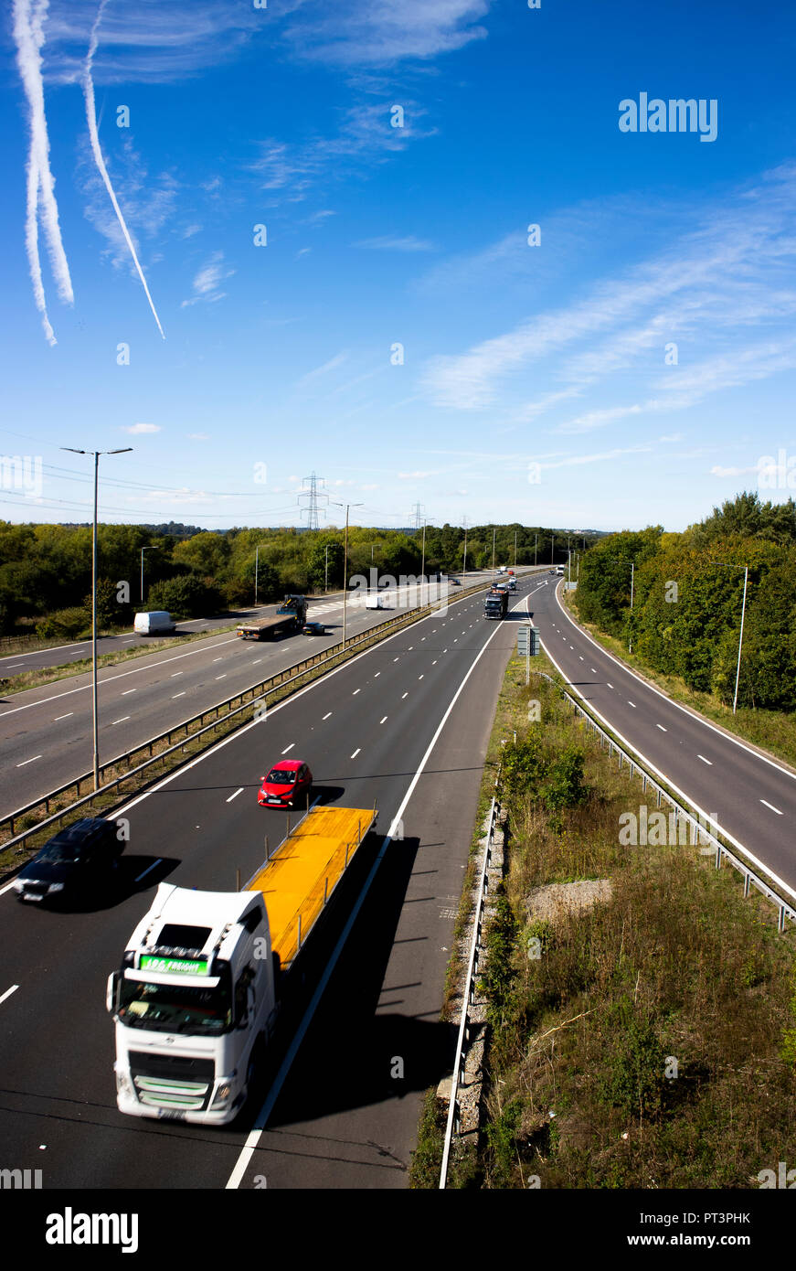 motorway at junction 12, road run between London and Wales and is the ...
