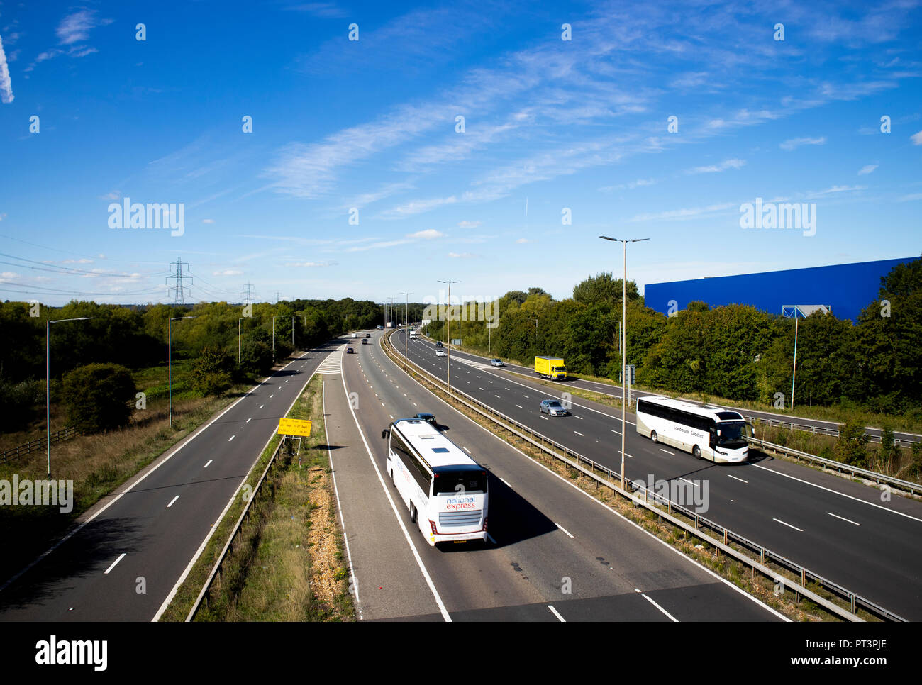 motorway at junction 12, road run between London and Wales and is the ...
