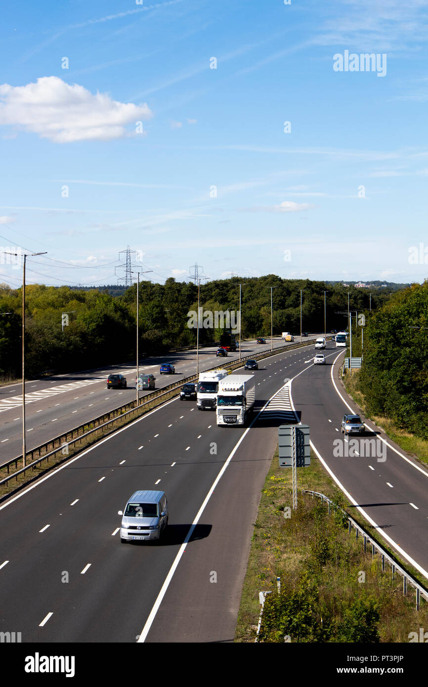 motorway at junction 12, road run between London and Wales and is the ...