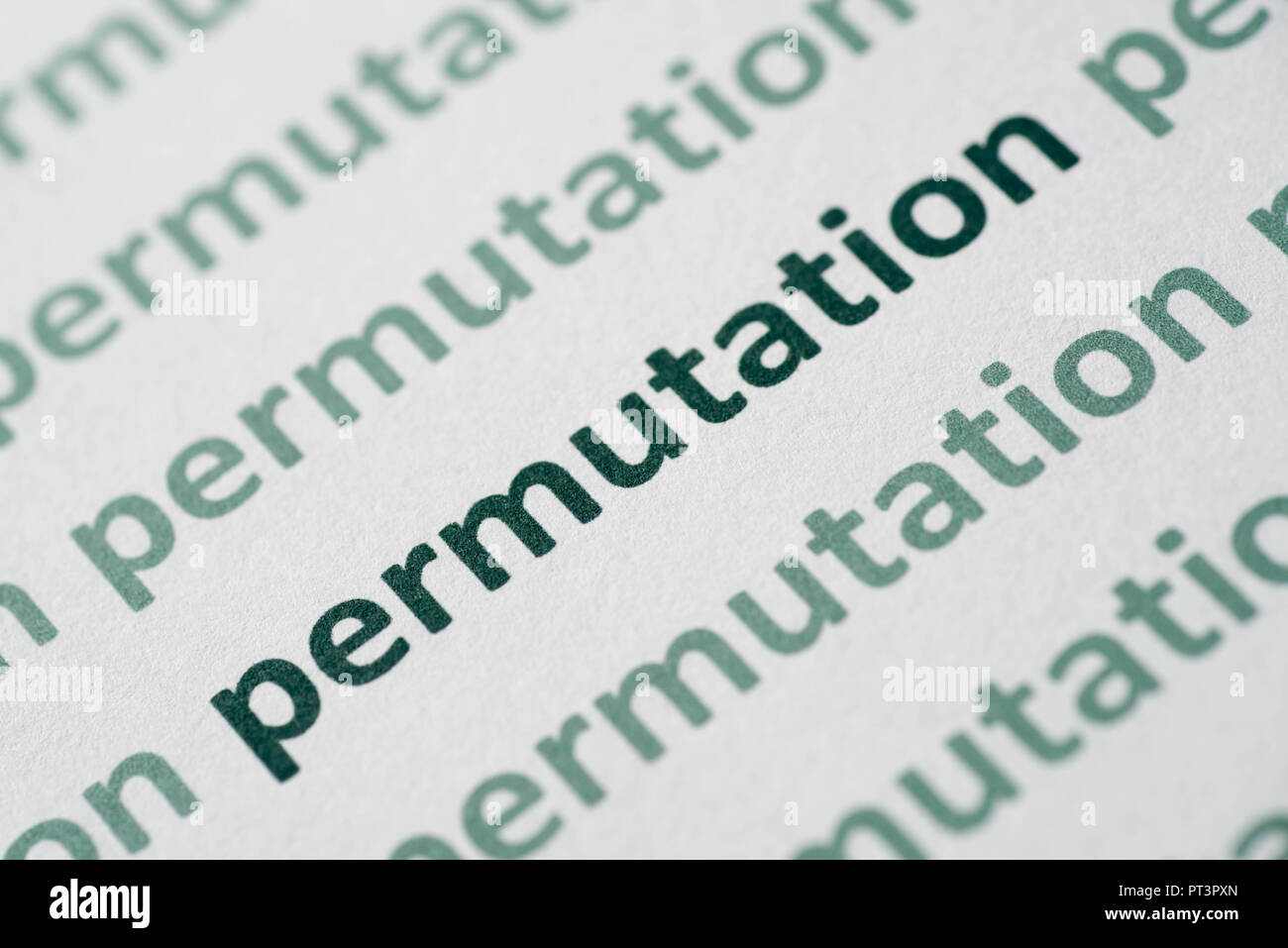 Permutation hi-res stock photography and images - Alamy
