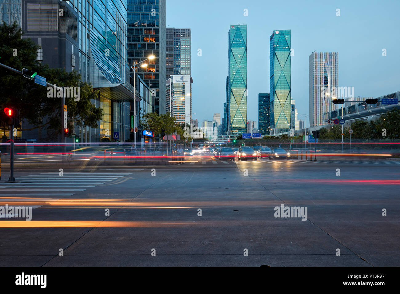 Shenzhen china blue hour hi-res stock photography and images - Alamy