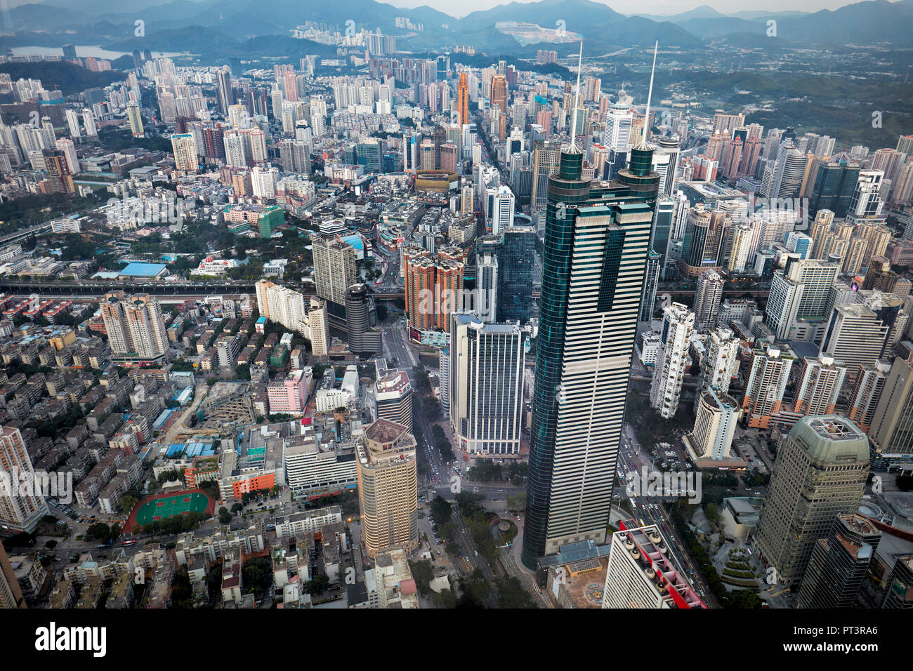 Kingkey 100 skyscraper building hi-res stock photography and images - Alamy