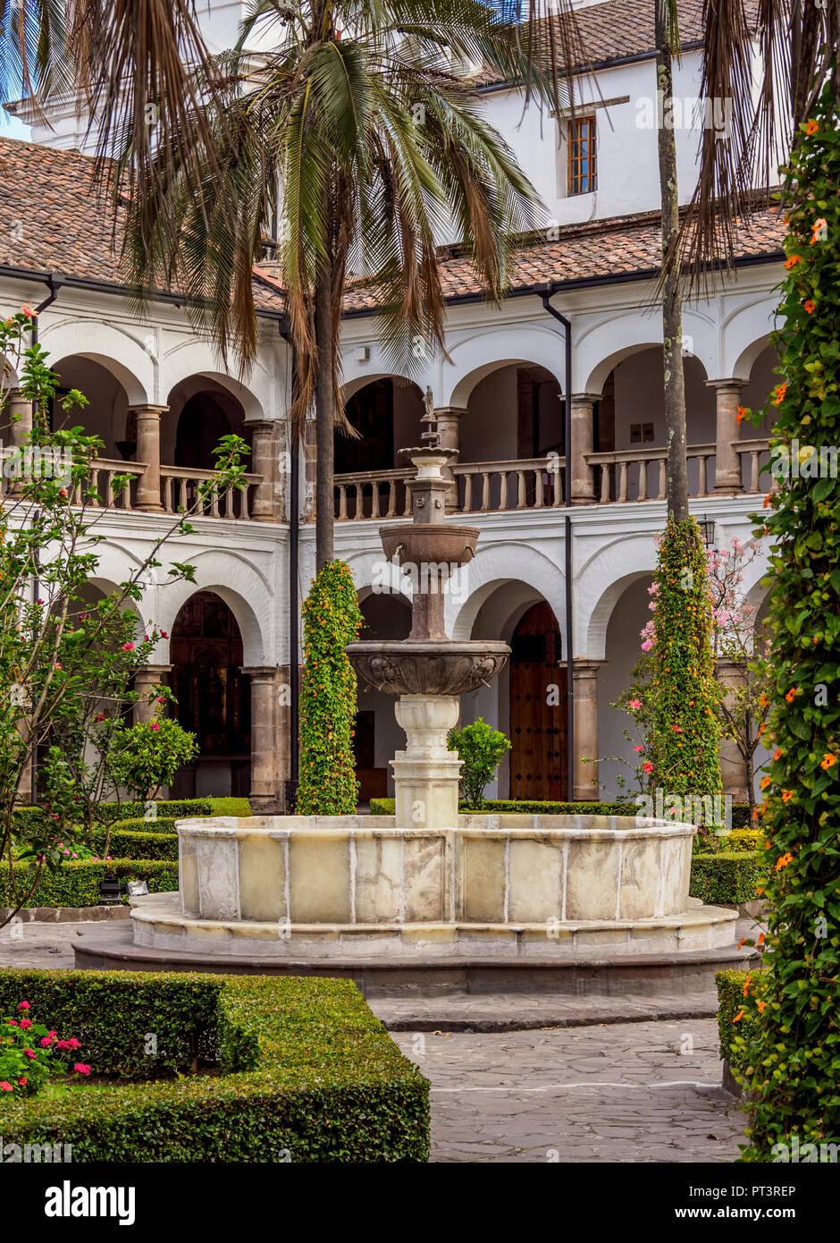 Cloister of Saint Francis Monastery, Quito, Pichincha Province, Ecuador ...