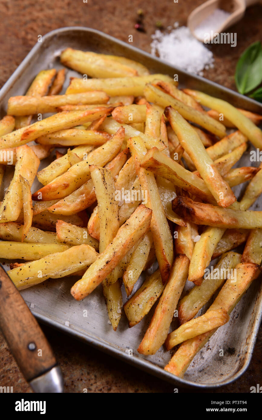 Homemade potato french fries Stock Photo - Alamy