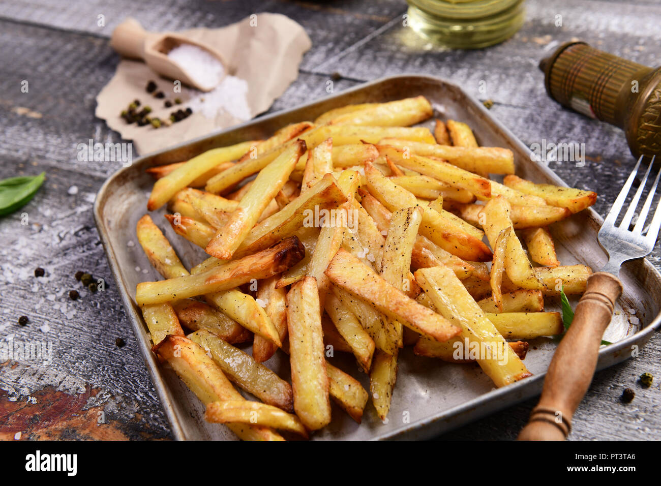 Homemade potato french fries Stock Photo - Alamy