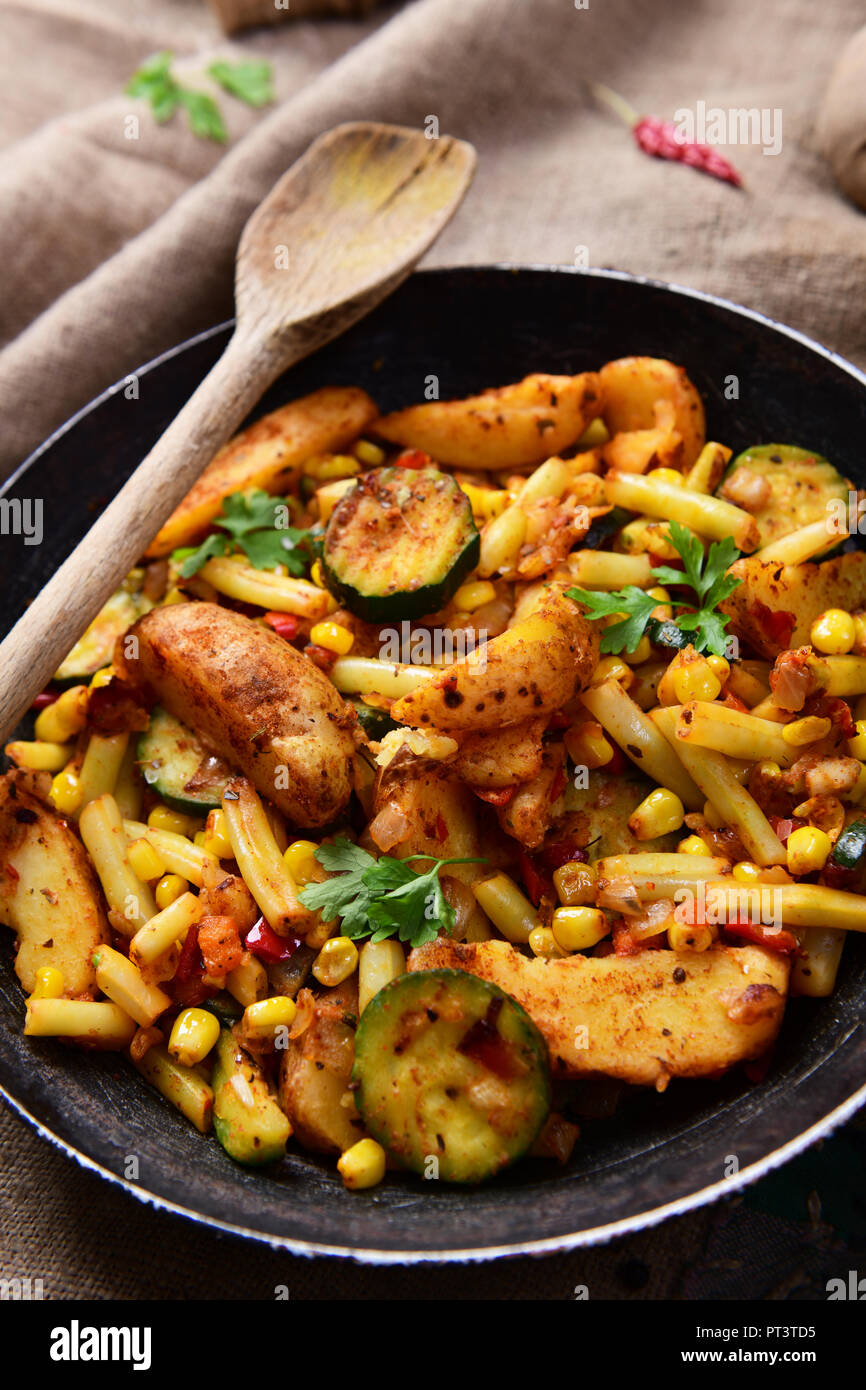 Grilled vegetables from the pan - spanish style Stock Photo - Alamy