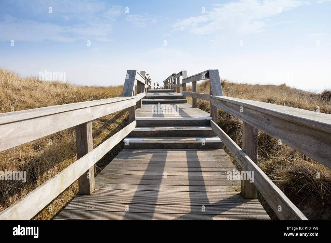 Runway at the coast, Sylt, North Frisian Island, North Frisia ...