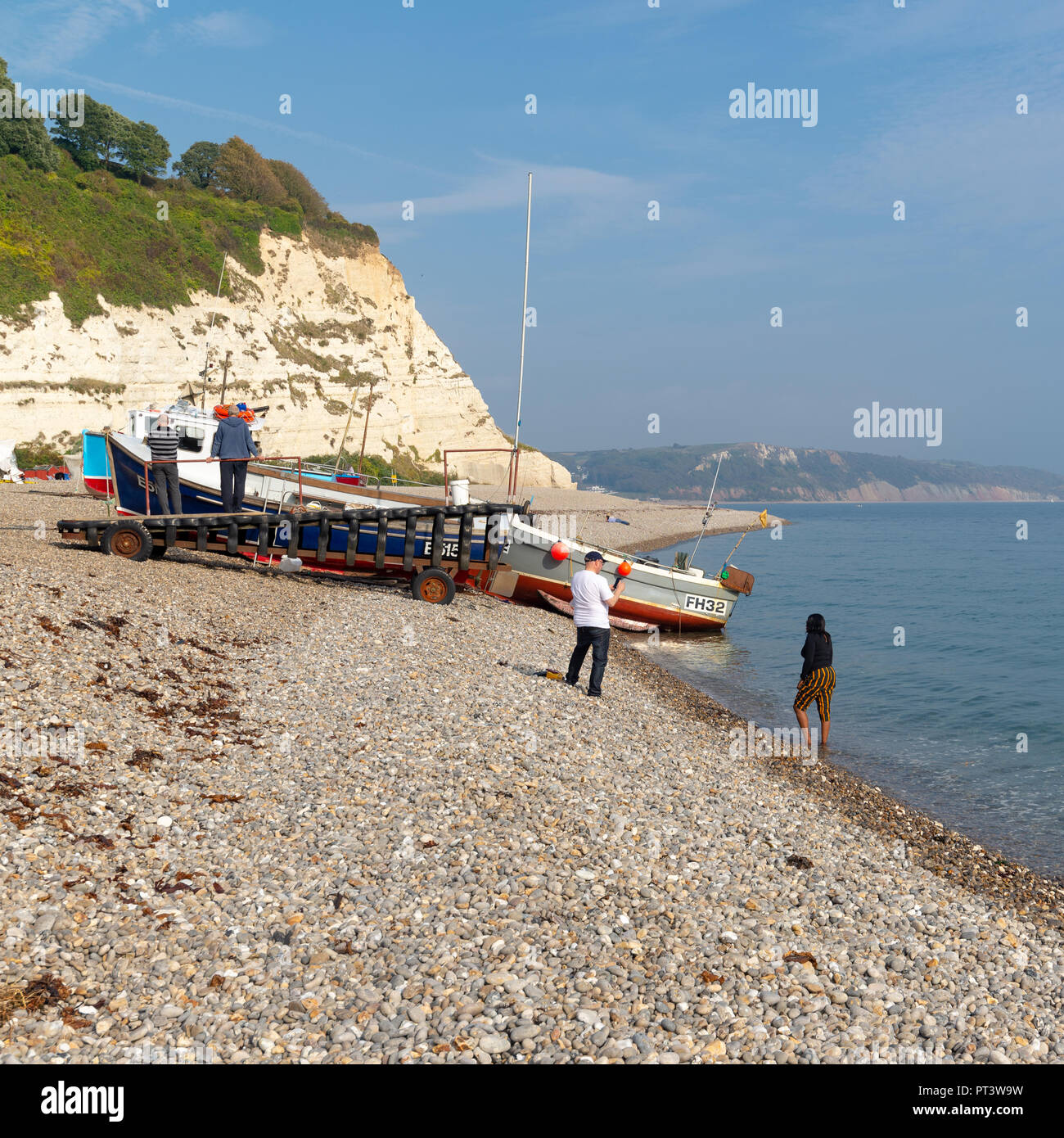 Fishing boats on beach beer hi-res stock photography and images - Alamy