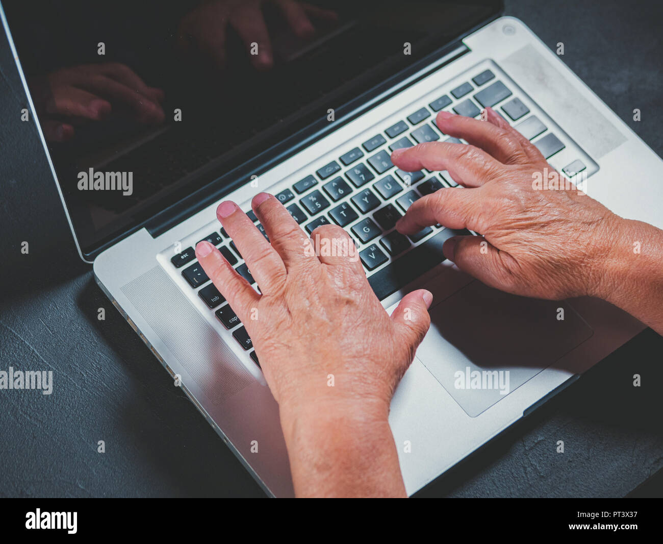 Old lady from behind hi-res stock photography and images - Alamy