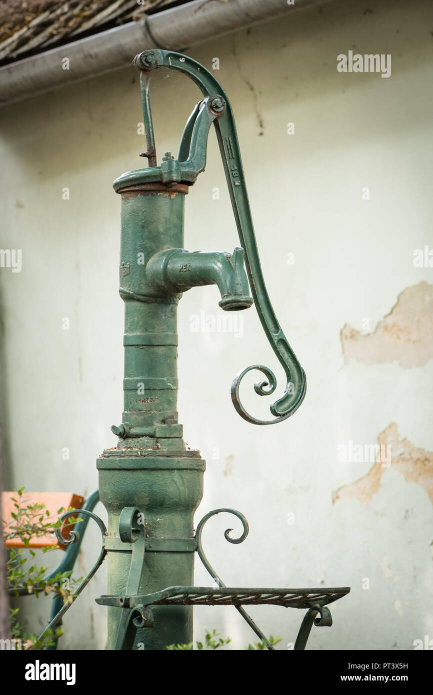 Old rusty metallic pump hi-res stock photography and images - Alamy