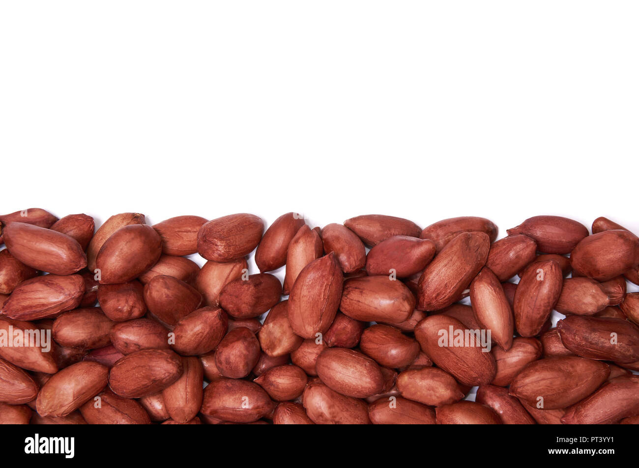 Peanuts isolated on white background Stock Photo - Alamy