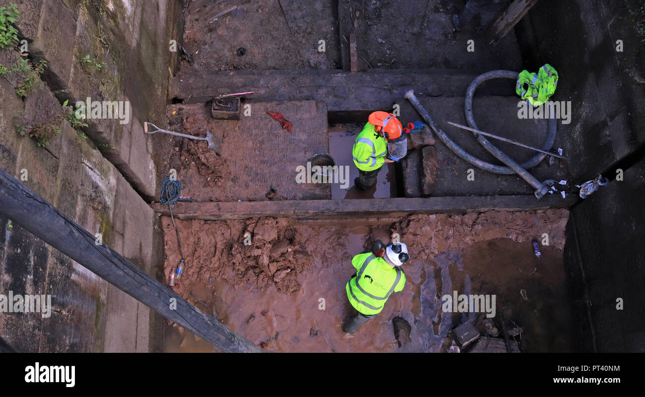 Because of a dry summer the winter works maintenance work on the Wigan ...