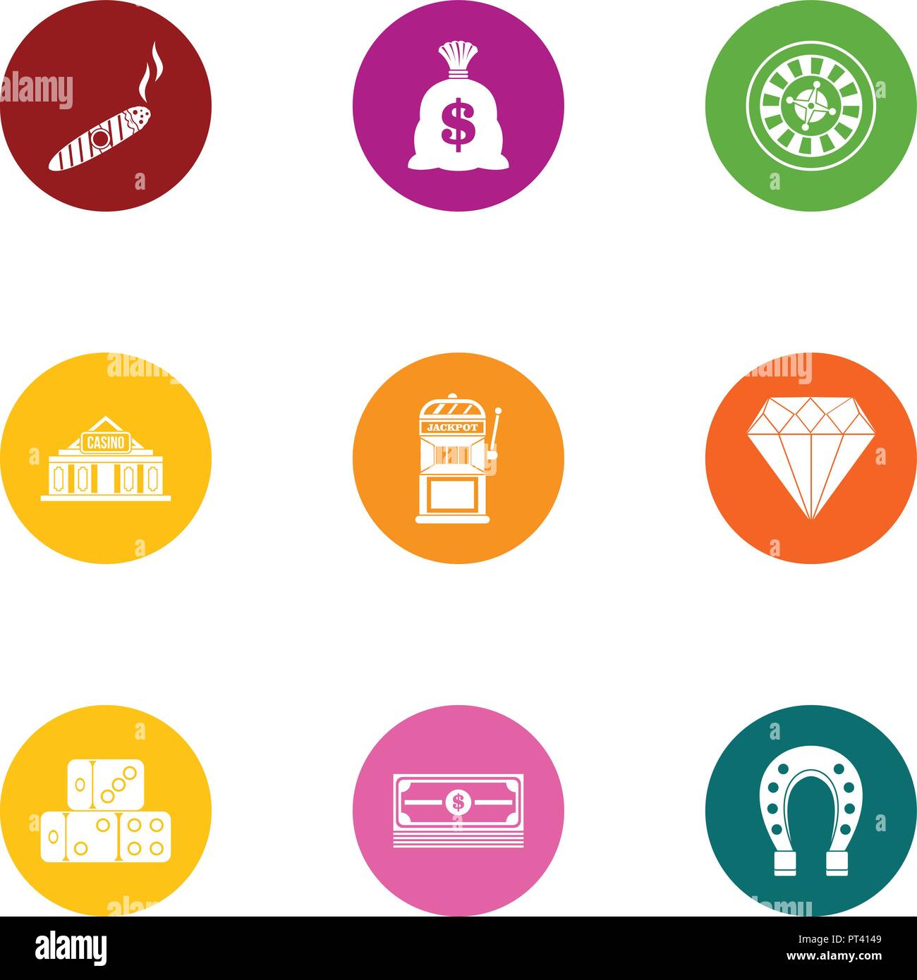 Money house icons set, flat style Stock Vector Image & Art - Alamy