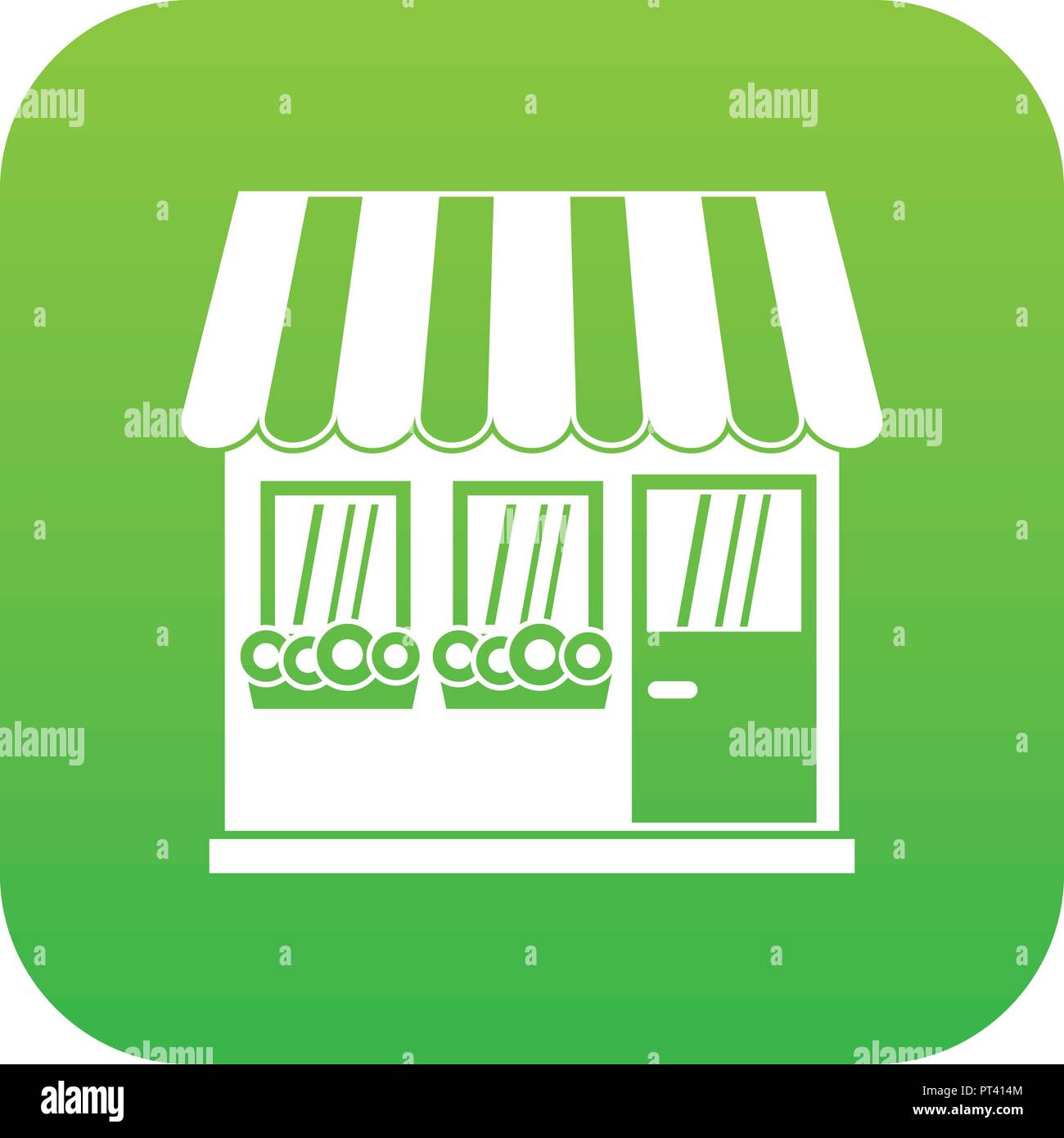 Green french window Stock Vector Images - Alamy