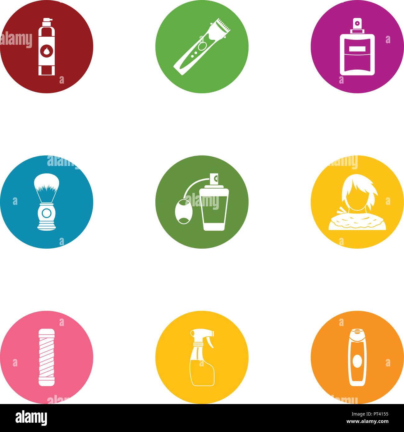 Smooth skin icons set, flat style Stock Vector Image & Art - Alamy