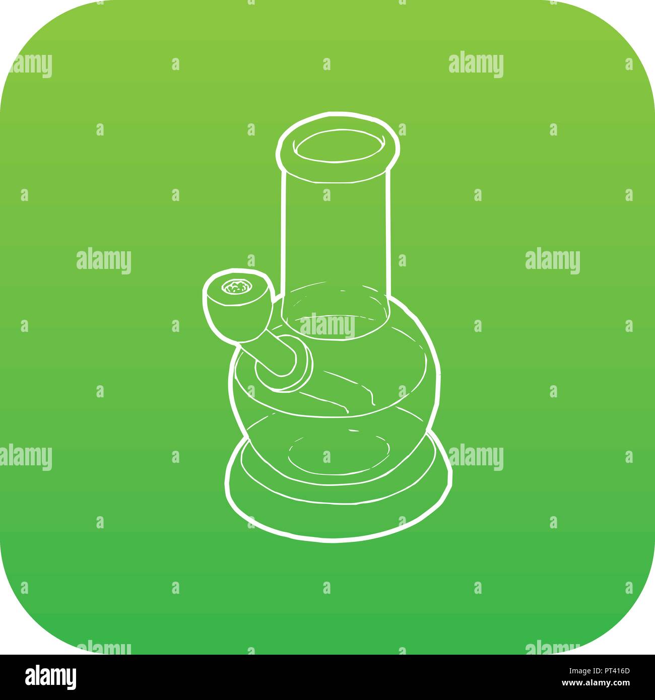 Hashish pipe icon green hi-res stock photography and images - Alamy