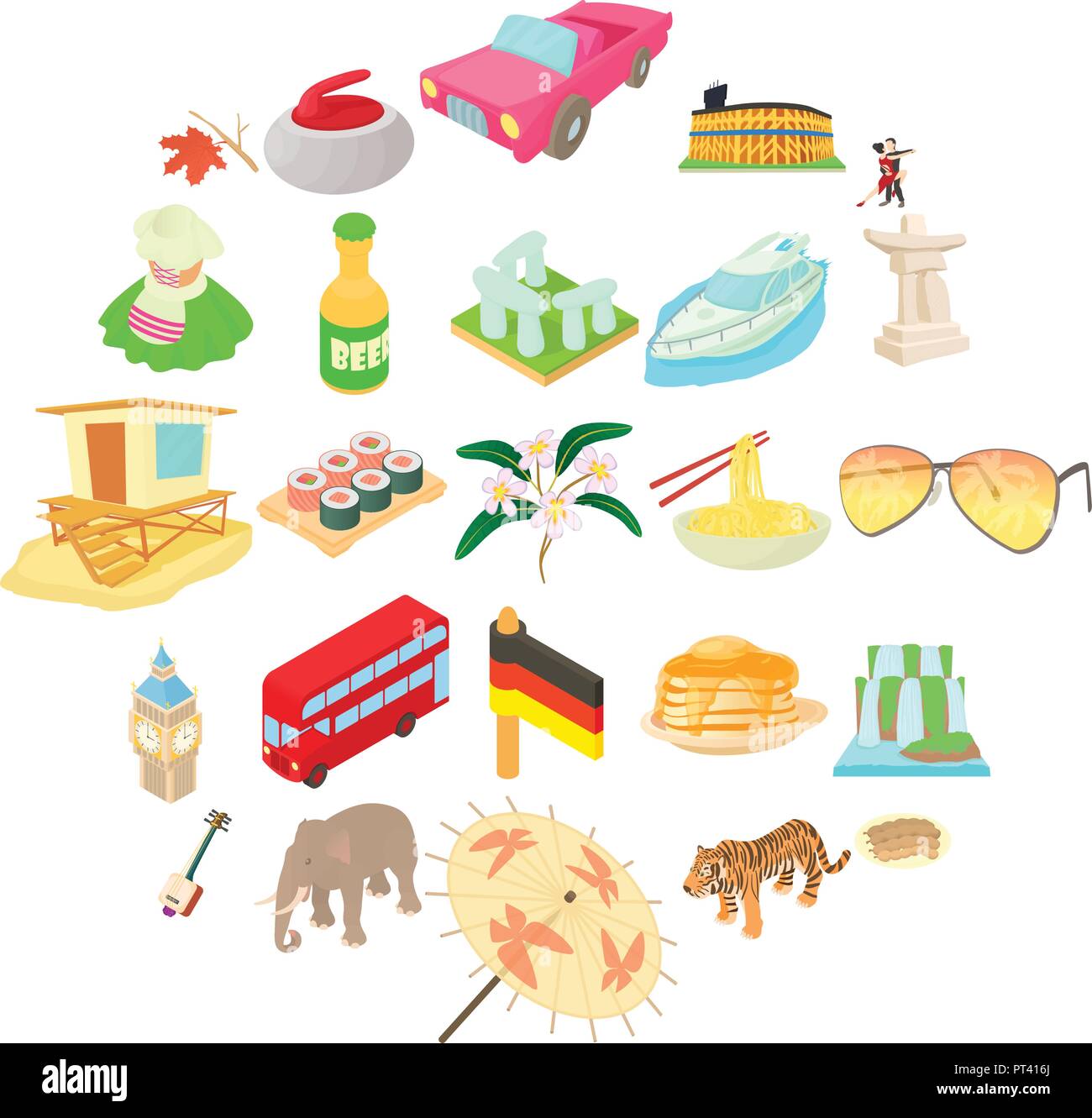 Germany icons set, cartoon style Stock Vector Image & Art - Alamy