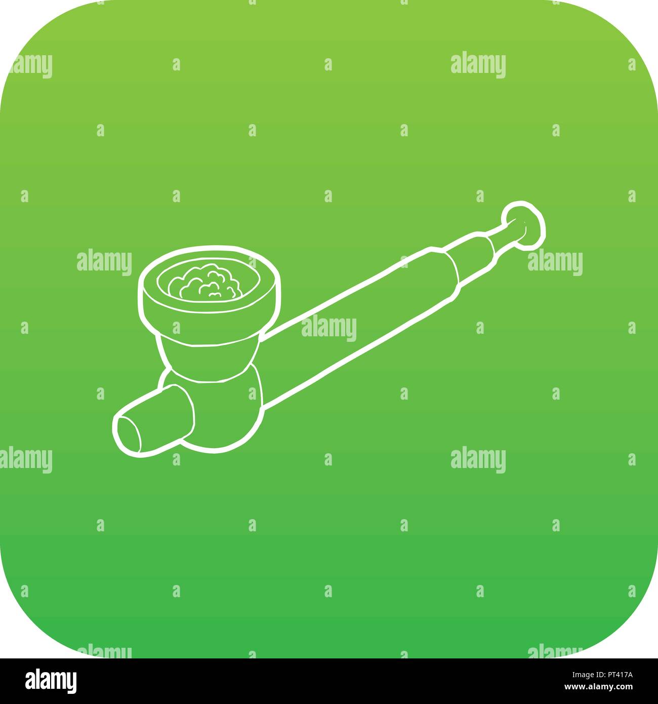 Hashish pipe icon green Stock Vector Images - Alamy