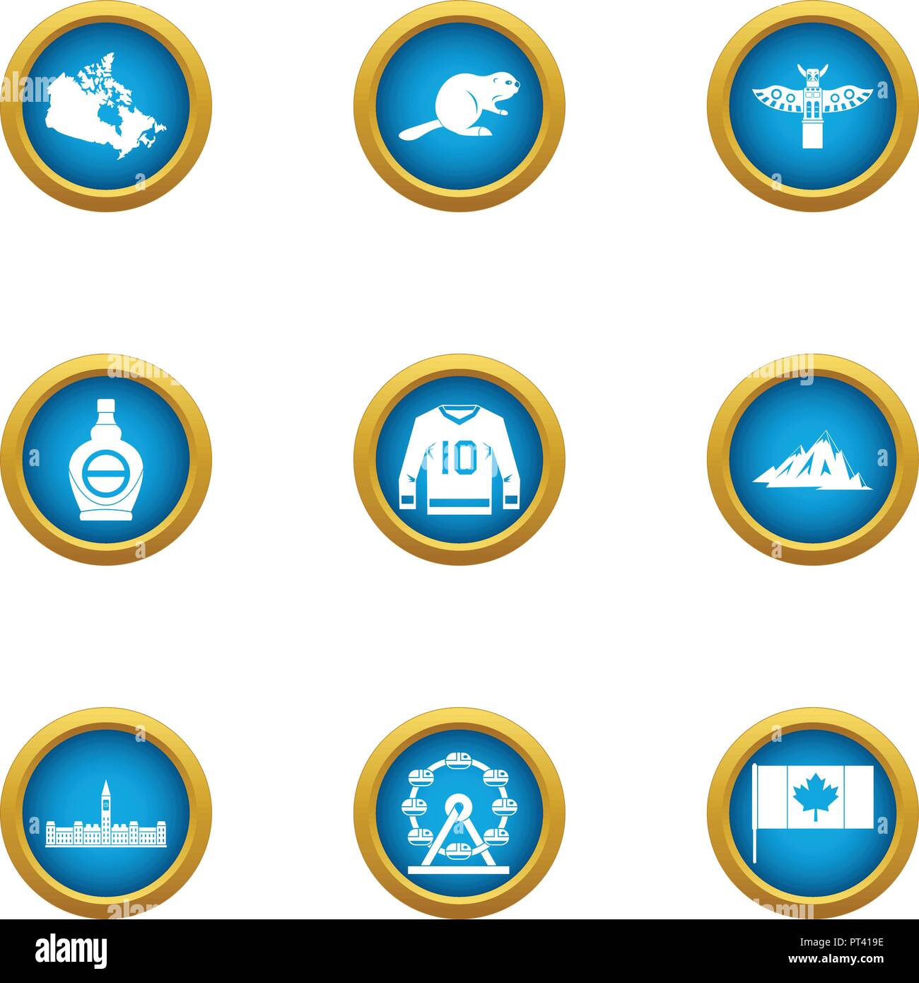 National sport icons set, flat style Stock Vector Image & Art - Alamy