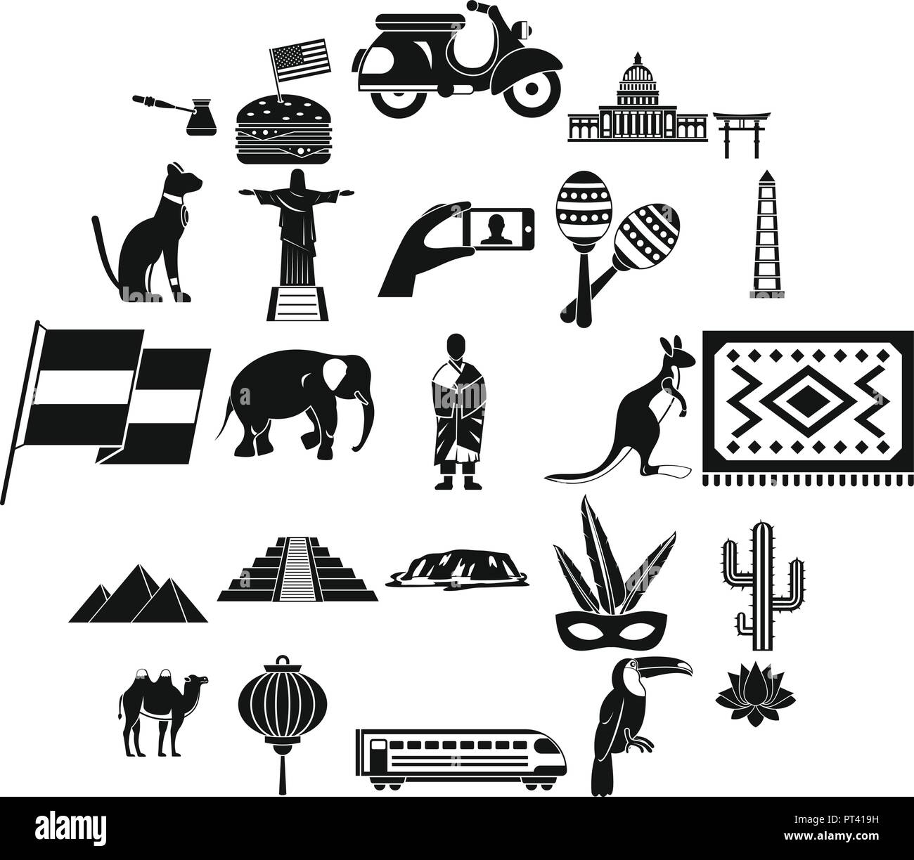 Central america the pacific region Stock Vector Images - Alamy