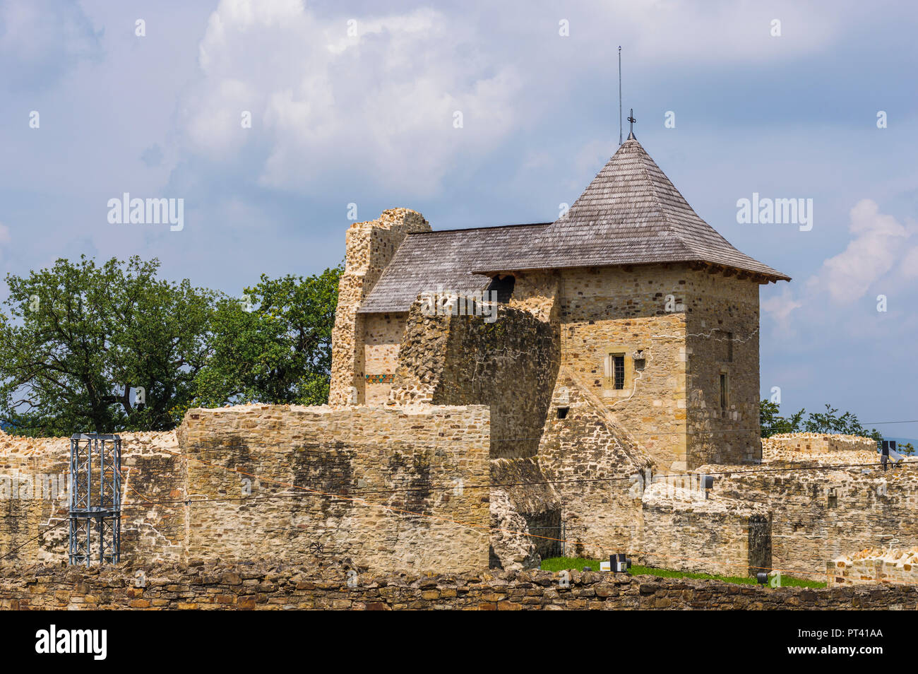 General view of Suceava medieval Fortress Stock Photo - Alamy