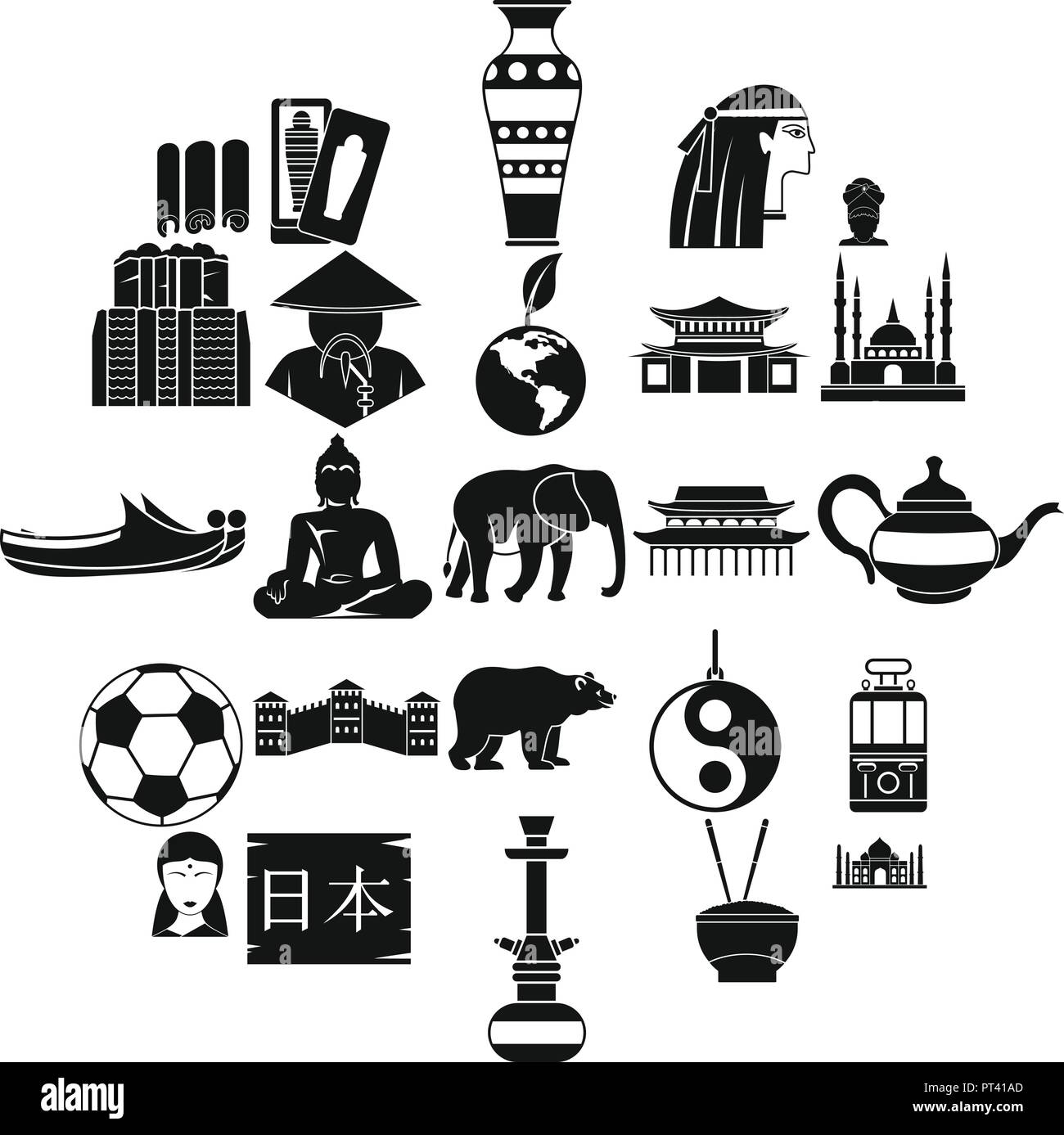 World map historic asia Stock Vector Images - Alamy