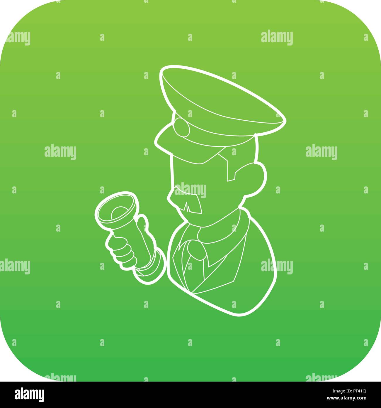 Museum security guard icon green vector Stock Vector Image & Art - Alamy