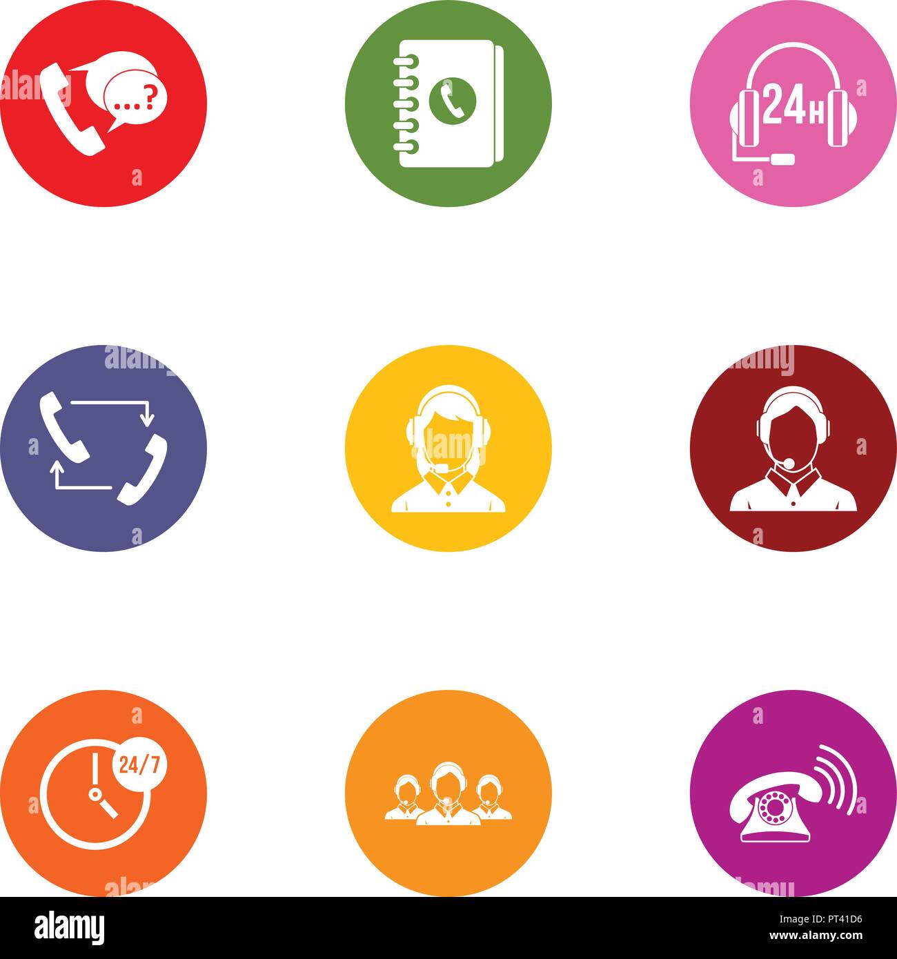 Reprimand icons set, flat style Stock Vector Image & Art - Alamy