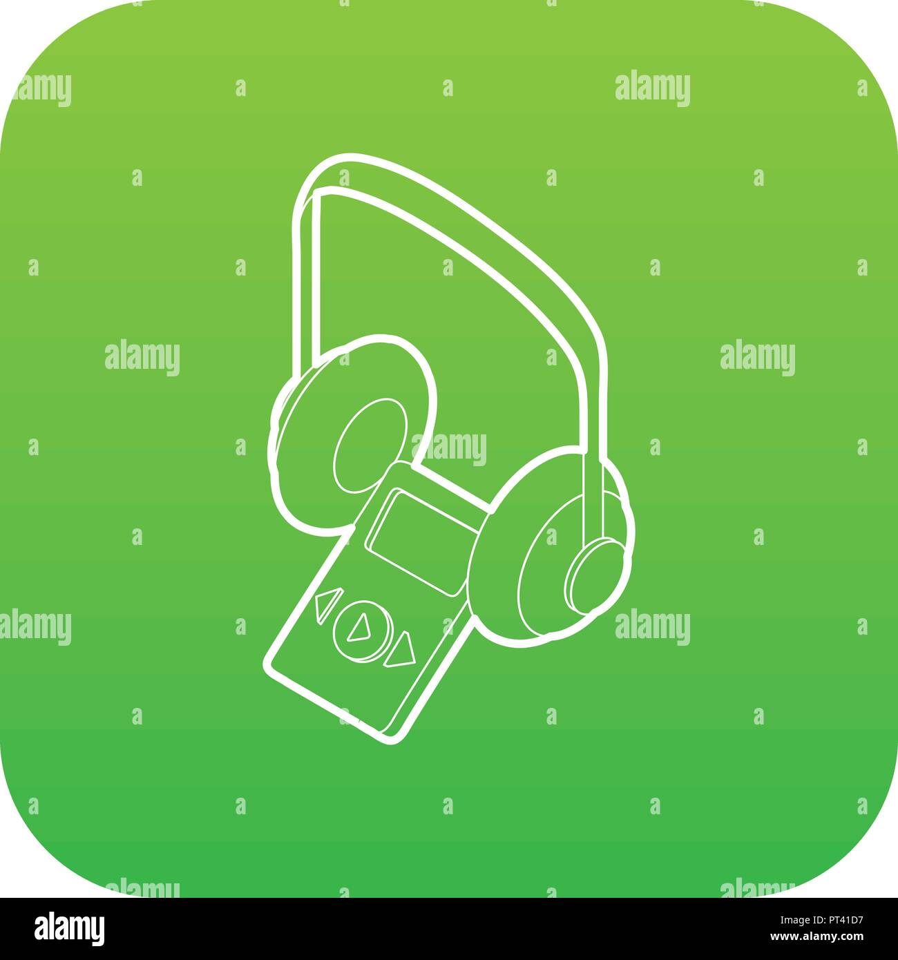 Audio guide icon green vector Stock Vector Image & Art - Alamy