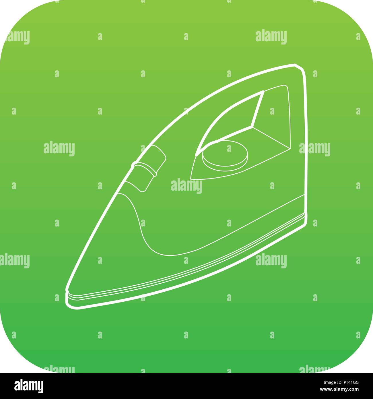 Iron icon green vector Stock Vector Image & Art - Alamy