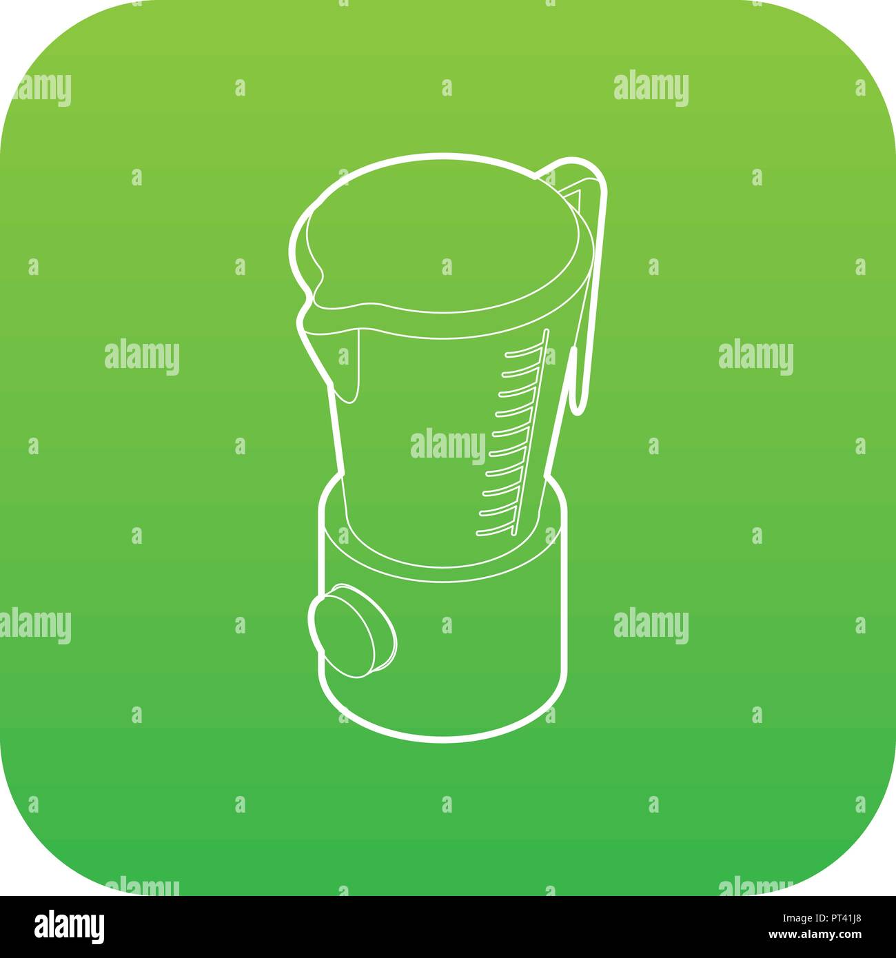 Kitchen blender machine icon green vector Stock Vector Image & Art - Alamy