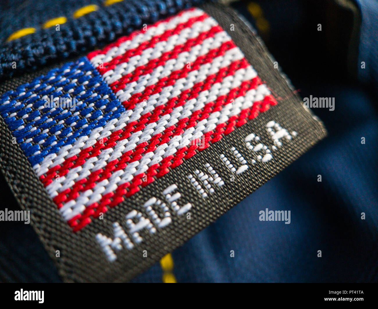 Made in usa clothing tag hi-res stock photography and images - Alamy