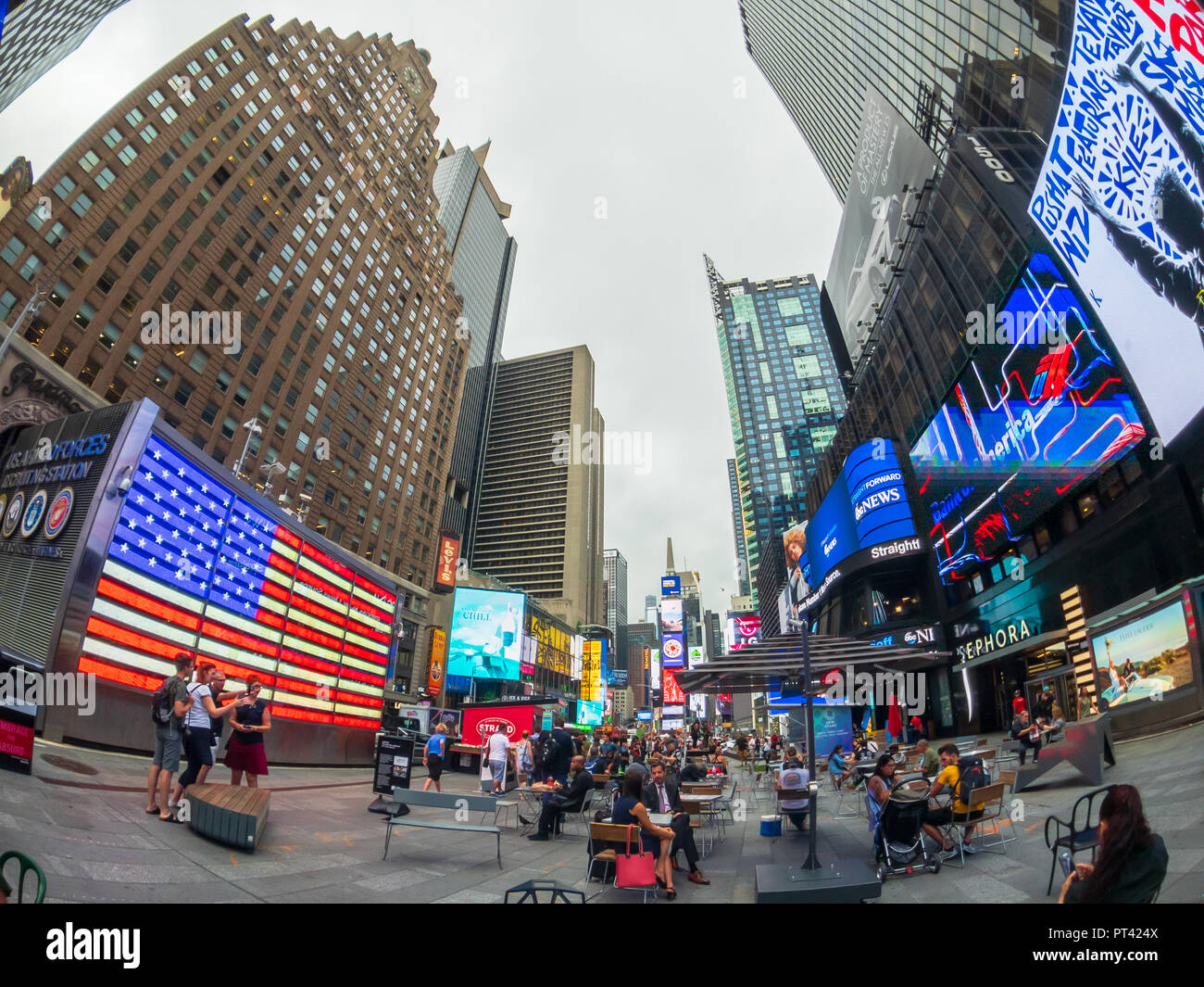 Time Square day time cityscape Stock Photo - Alamy