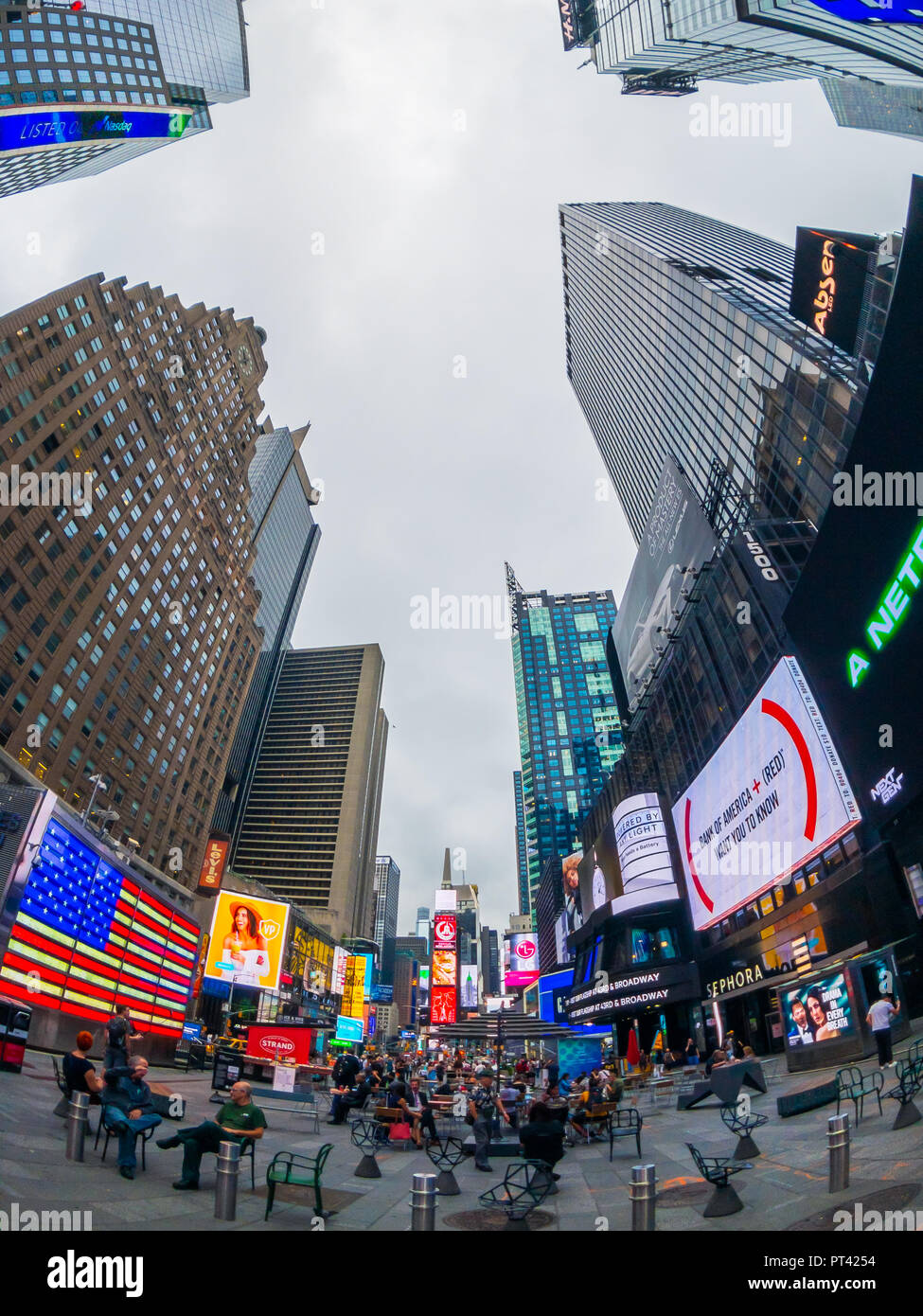 Time Square day time cityscape Stock Photo - Alamy