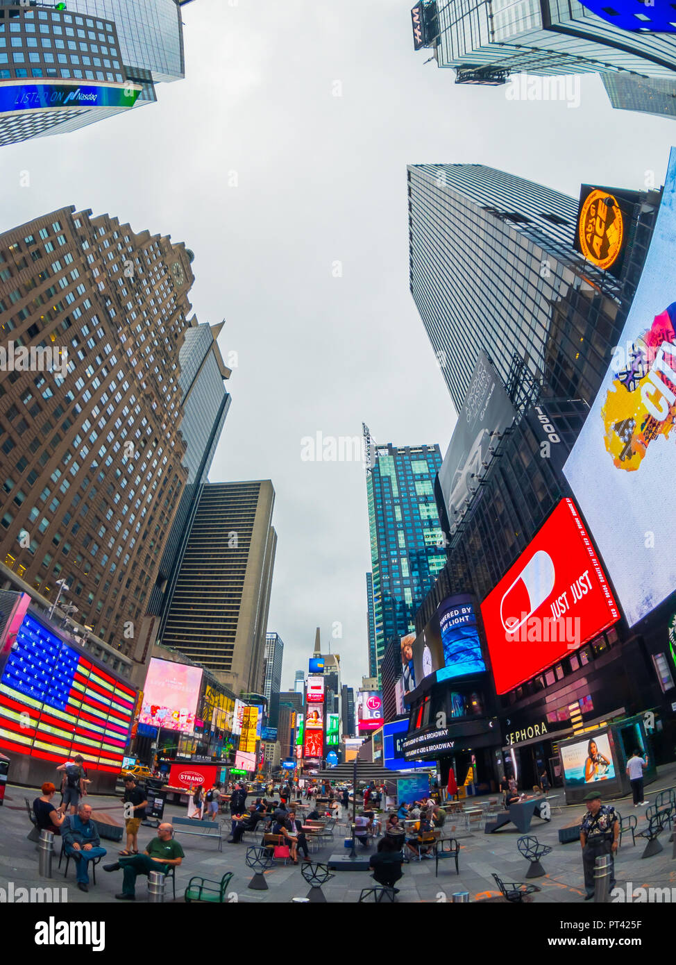 Time Square day time cityscape Stock Photo - Alamy