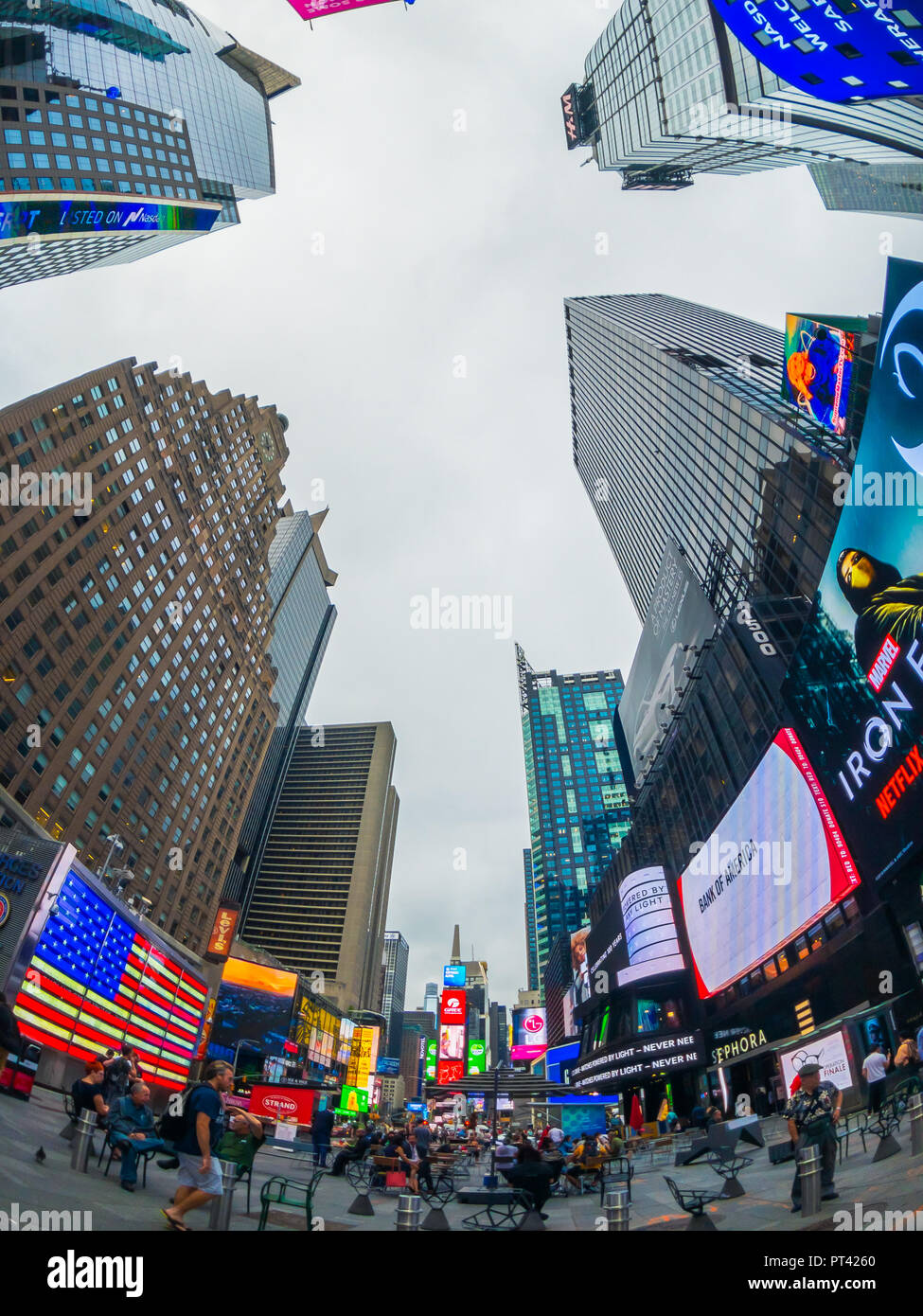Time Square day time cityscape Stock Photo - Alamy