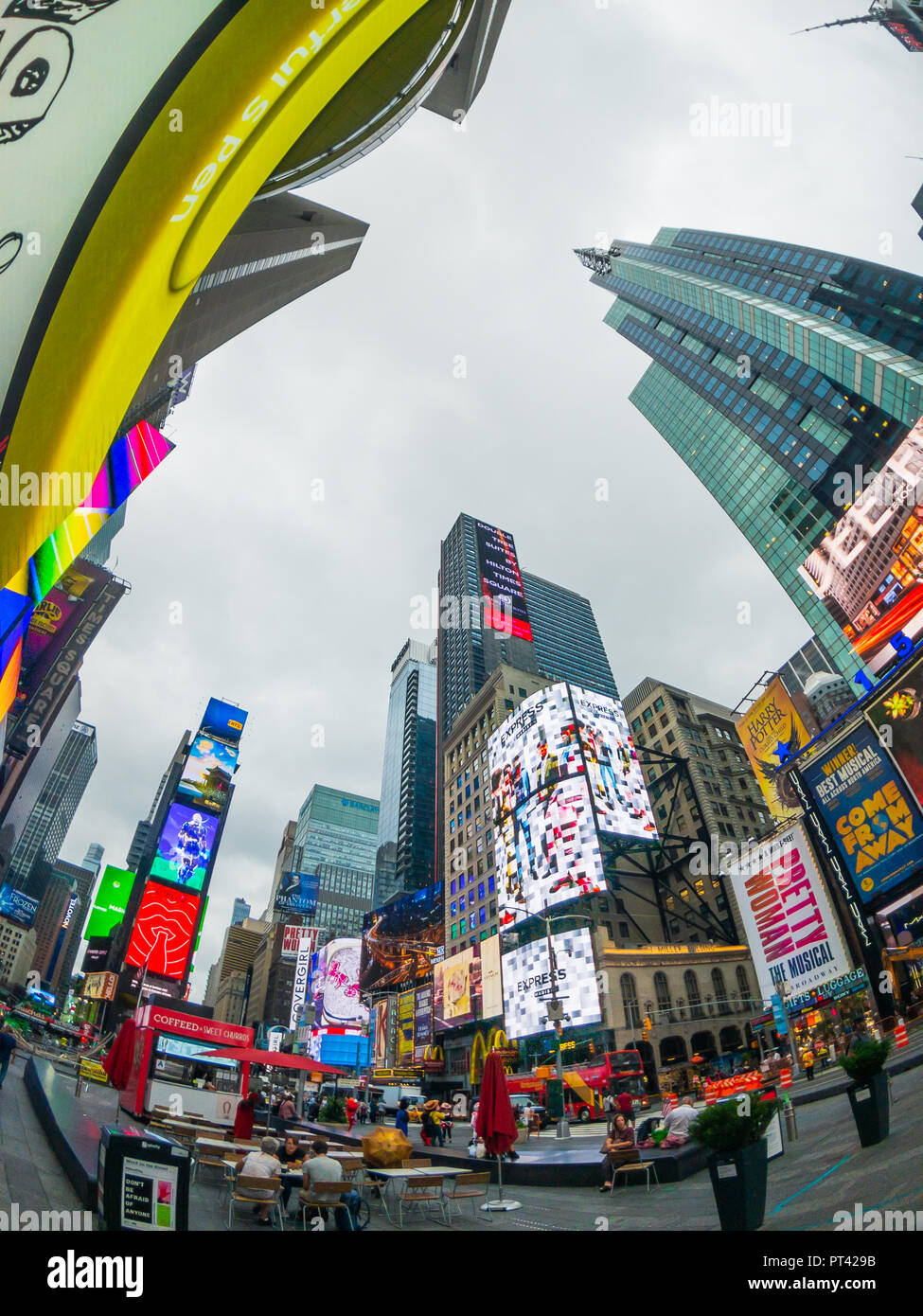 Time Square day time cityscape Stock Photo - Alamy