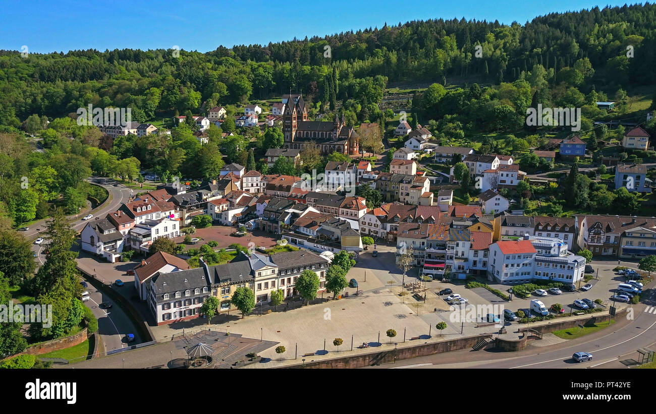 View of Mettlach on the Saar, Saarland, Germany Stock Photo - Alamy