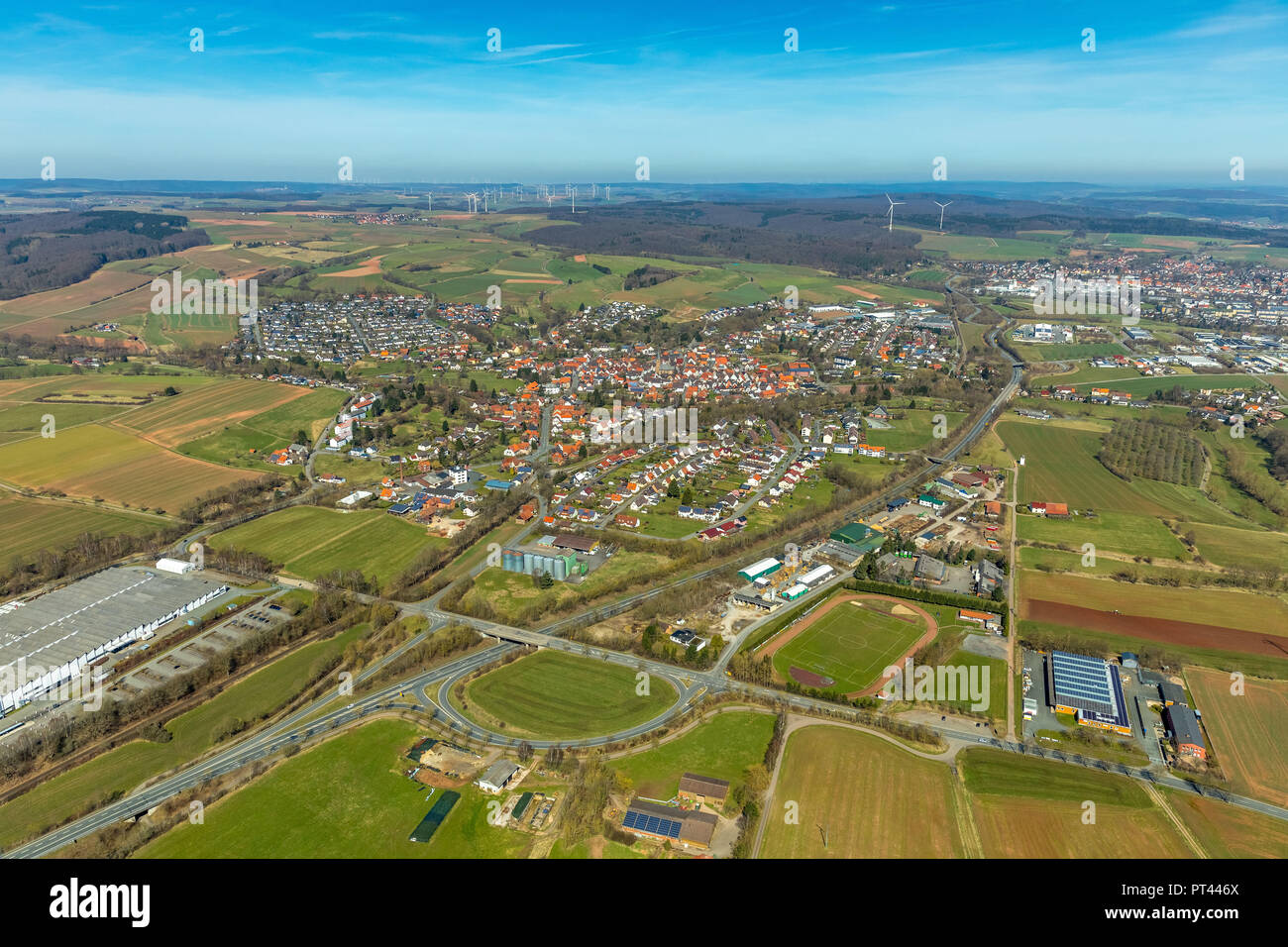District Mengerinhausen in Bad Arolsen, Waldeck-Frankenberg, Hesse ...